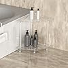 Amazon.com: UTHIN Acrylic Corner Shower Stool, Clear Corner Shower ...