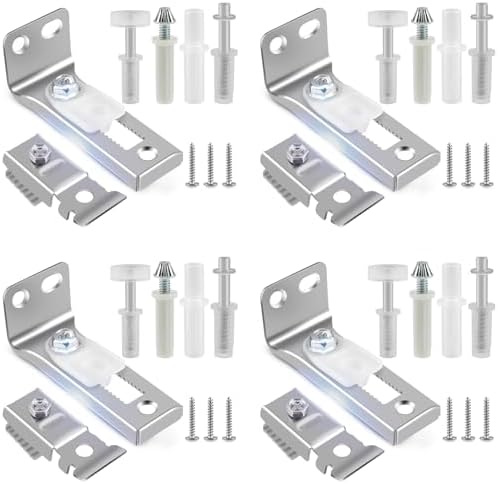 Garage Door Quick Turn Top Fixture Brackets, Set of 2, Rollers Included ...