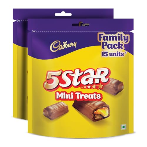 Cadbury 5 Star Chocolate Home Treats Bars, 144 g (Pack of 2) - Price ...