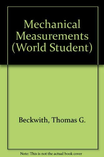 Amazon | Mechanical Measurements (World Student S.) | Beckwith, Thomas ...