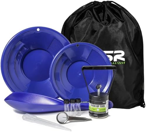 Amazon.com: ASR Outdoor Beginner Gold Panning Kit with Trowel, Gold Pan ...
