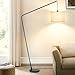 Modern Floor Lamp for Living Room Bedroom, Black Marble Base Standing ...