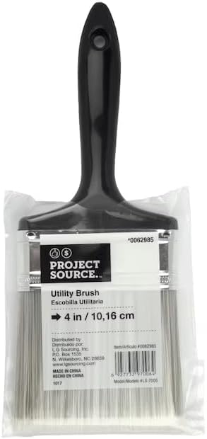Project Source 4-in Polyester Flat Paint Brush (General Purpose Brush ...