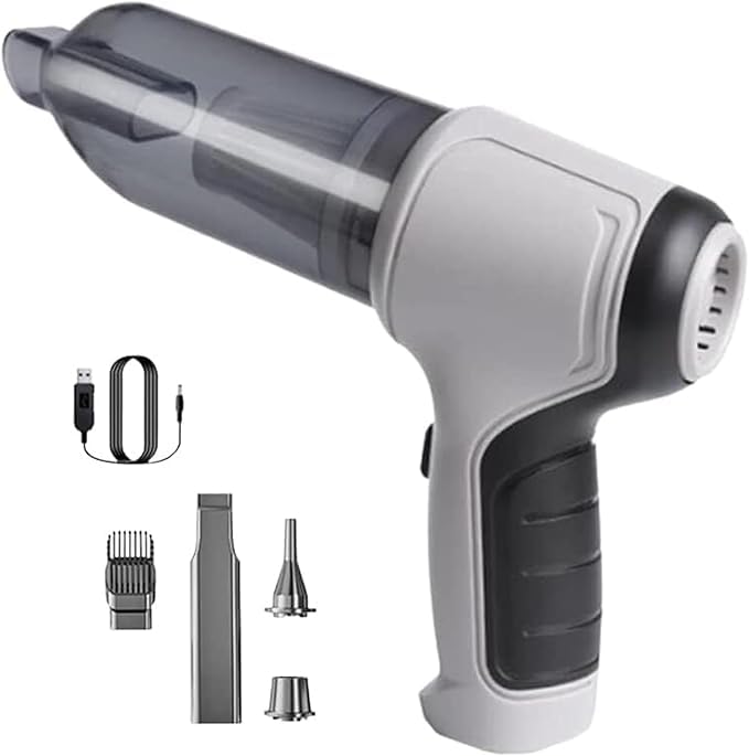 2-in-1 Handheld Cordless Vacuum Cleaner & Air Blower – Powerful Suction ...