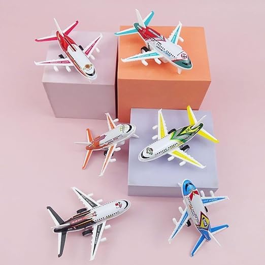 Die-Cast Metal Toy Airplane Set, Miniature Aircraft Models, Colorful ...