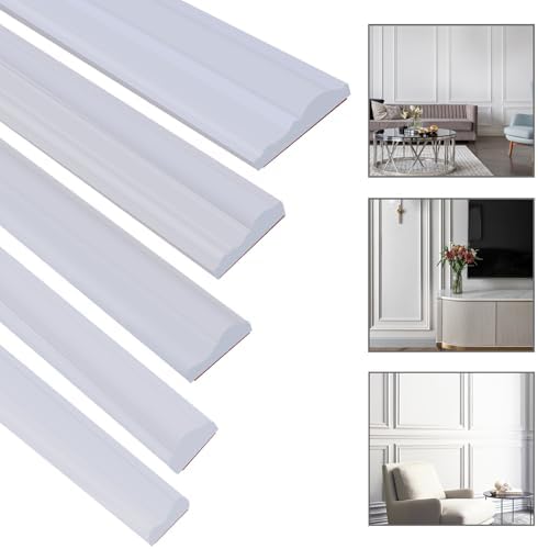 Amazon.com: Pluden Flexible Wall Molding Trim, 0.9Inch x 10 Feet Peel ...
