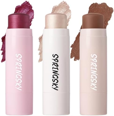 Amazon.com : Face Stick Trio 3Pcs Multi-Use Face Makeup Sticks Sets ...