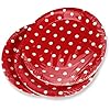 Amazon.com: Dulousia Red Polka Dot Paper Plates 36pcs - 9inch ...