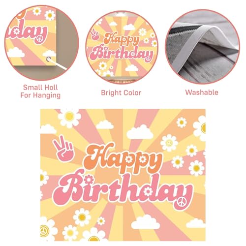 Party Propz Birthday Backdrop for Girls - Happy Birthday Background ...