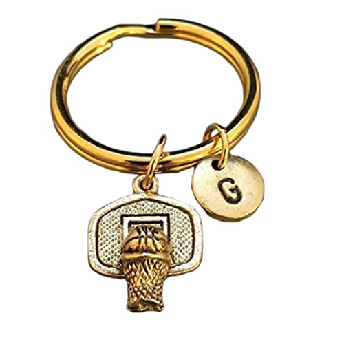 Amazon.com: Basketball hoop keychain, basketball hoop charm, sports ...