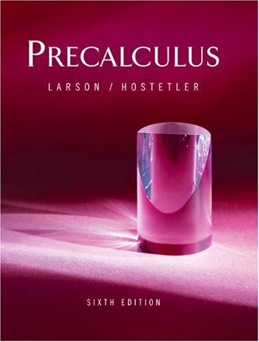 By Ron Larson - Precalculus: 6th (sixth) Edition: AA: 8580000645750 ...