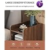 Amazon.com: Ultra-Narrow Bedroom Bedside Table with Lock, Movable ...