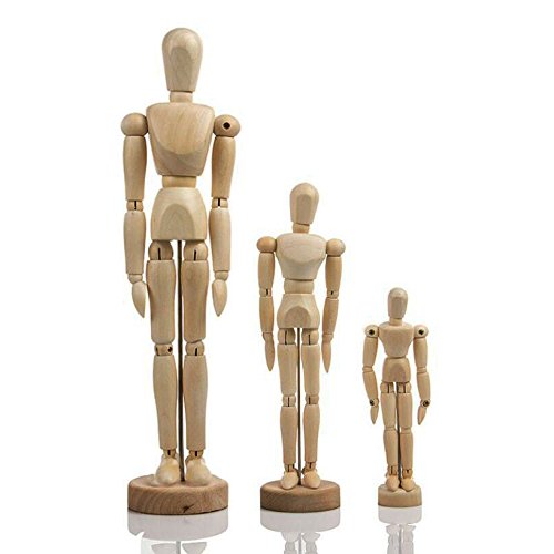 Buy Hippodoctor Wooden Human Mannequin Manikin Articulated Mannequin ...