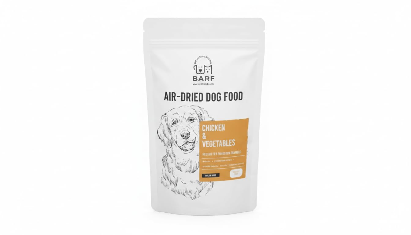 BARF Dry Dog Food - Real Chicken Recipe for Adult Dogs - Premium Grain ...