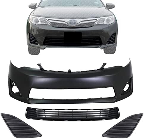 Amazon.com: US AUTO PARTS PLUS New Front Bumper Cover Primed + Lower ...
