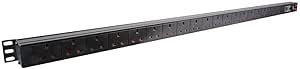 Dynamode 20 Way PDU Extension Lead - 13A Switched Power Distribution Unit for Server Cabinets ...