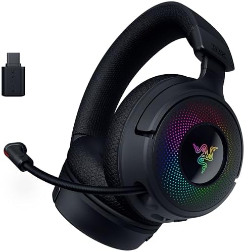 Razer Kraken V4 Wireless Gaming Headset: 2.4GHz, Bluetooth, USB - Super ...