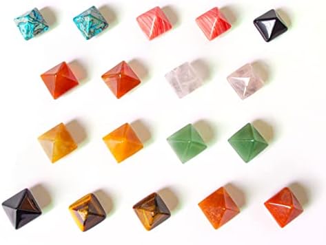 Amazon.com: Crystal Pyramid Refrigerator Magnets, 9 Pcs Colorful Small ...