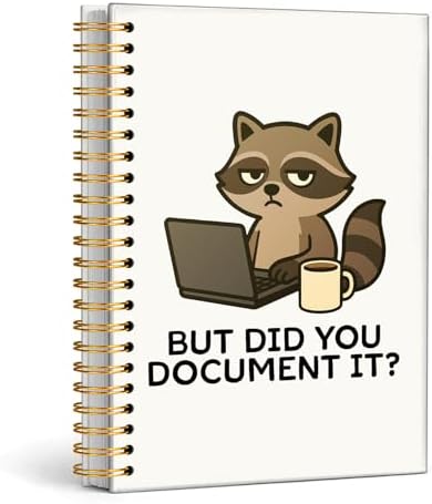 Amazon.com : Enkvke Funny Raccoon Cute Notebook，Raccoon Lover Gifts ...