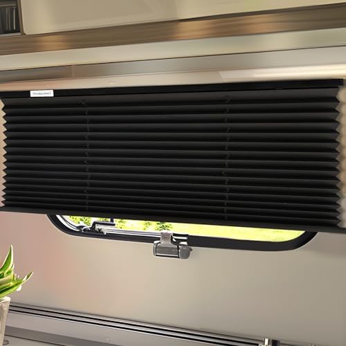 Amazon.com: RecPro Black RV Roller Shades | Slow-Rise Roller Shades ...