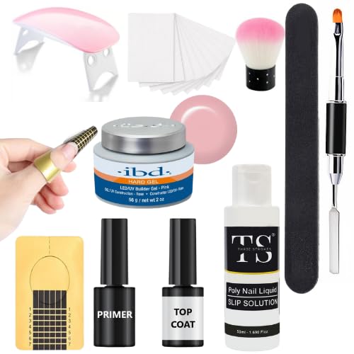 Buy IBD Builder Gel Kit For Nails: 2oz IBD Gel Nail Builder Pink Hard ...