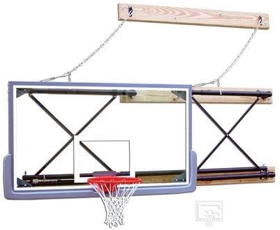 Amazon.com : Side-Fold Wall Mount Basketball System with 42" x 72 ...