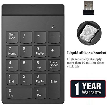 Amazon.in: Buy Macally 22 Keys Bluetooth Wireless Numeric Keypad for Mac with Arrow Keys & 10 ...
