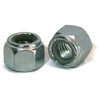 Metric Nylon Insert Lock Nuts Zinc Plated Class 10 Steel M10-1.50 QTY ...