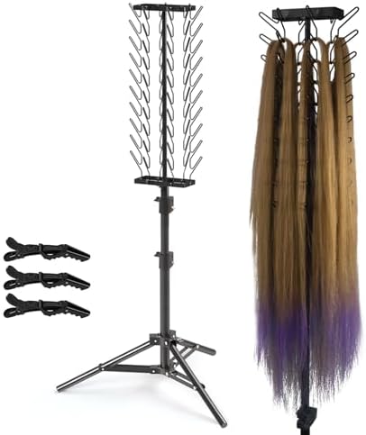 Amazon.com: Sunnacate Braiding Hair Rack, Height Adjustable Braiding ...