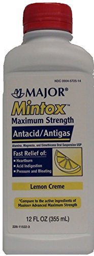 Amazon.com : Mintox Maximum Strength Antacid Anti-Gas Liquid Generic ...