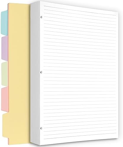 Amazon.com : Filler Paper, 8.5” x 11” Lined Paper Notebook Paper, 3 ...