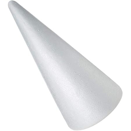 HEALLILY 2pcs 38x13.5cm Foam Cone Styrofoam Polystyrene Cone Shapes ...
