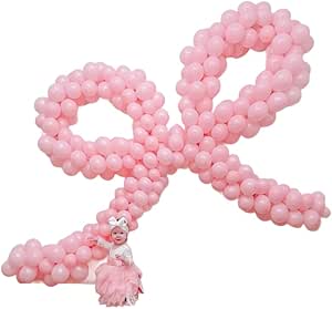 Amazon.com: Pink Bow Balloon Garland Kit – Coquette Birthday Party ...