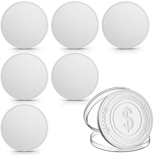 Amazon.com: Funria 12 Pcs Blank Challenge Coin Brass Coin Blank for ...