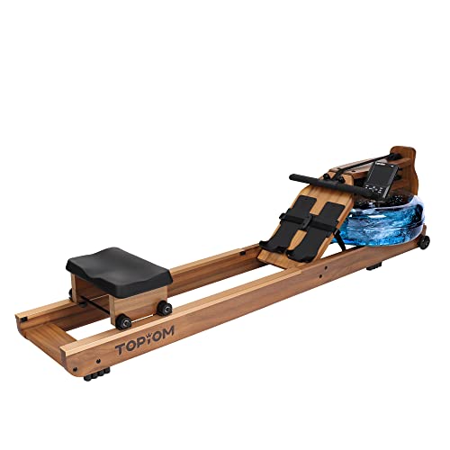 TOPIOM Water Rower Rowing Machine with TM-3 Performance Monitor ...