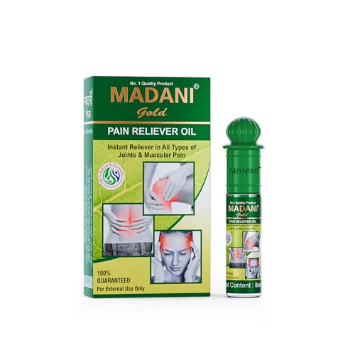 Madani Gold Pain Reliever Oil Roll (8 pcs of 8ml) 100% gauranteed ...