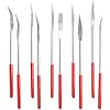 Mesee 10Pcs Mini Diamond Needle Files 3 x 140mm Assorted Curved Bent ...