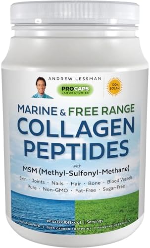 Amazon.com: ANDREW LESSMAN Marine & Free Range Collagen Peptides Powder ...