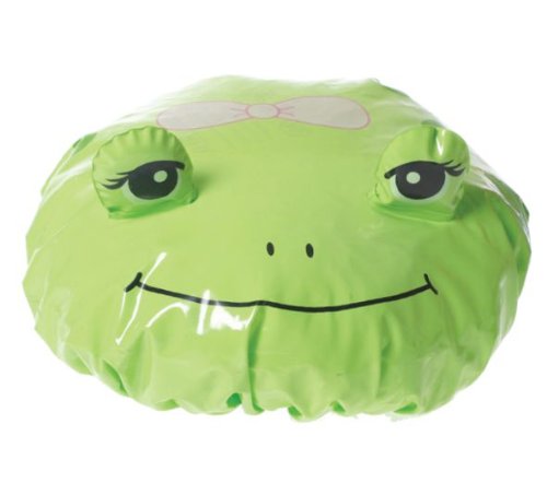 Amazon.com : Spa Sister Stylish Green Frog Shower Cap : Beauty ...