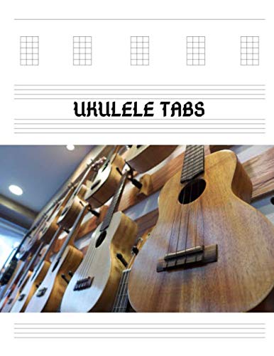 Amazon.com: Ukulele Tabs: Blank Manuscript Paper Music Notebook with ...