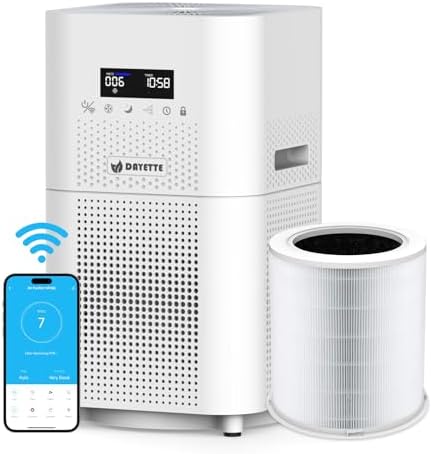 Amazon.com: Smart WIFI Air Purifiers for Home Large Room, Work with ...