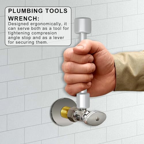 Snapklik.com : Holdly Plumbing Tools Angle Stop Wrench, Angle-on Wrench ...