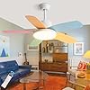 Amazon.com: IBalody Kids Quiet Ceiling Fan with Light 36in Colorful ...