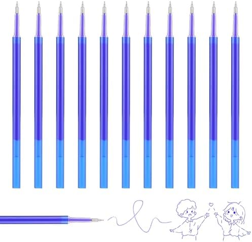 Recharges de Stylo à Bille Remplaçables Rétractables, 12 Pièces ...