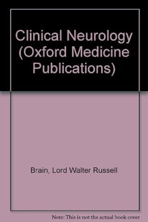 Brain's clinical neurology (Oxford medical publications): Walter ...