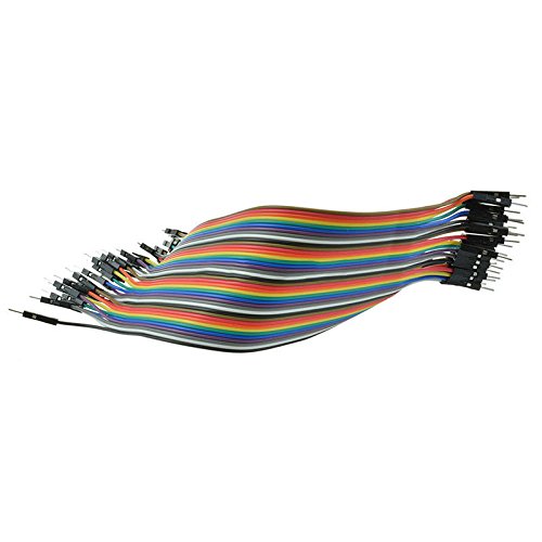 AST Works 80x For Arduino 2.54mm Male 1p-1p Wire Cables 40pcs Jumper ...