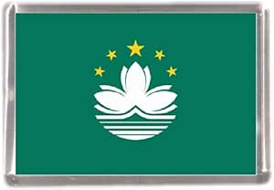 Amazon.com: cheekmonkeydesigns Macau flag Quality Refrigerator Magnet ...
