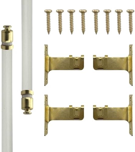 Amazon.com: Amazing Drapery Hardware 7/16 Inch White Round Sash Curtain ...