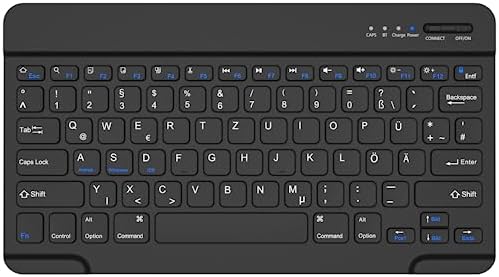 Bluetooth Tastatur, Bluetooth Keyboard, German Layout QWERTZ ...