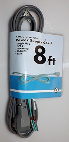 Dishwasher/Garbage Disposal Power Cord 8'- Angle Cap Plug: Amazon.com ...